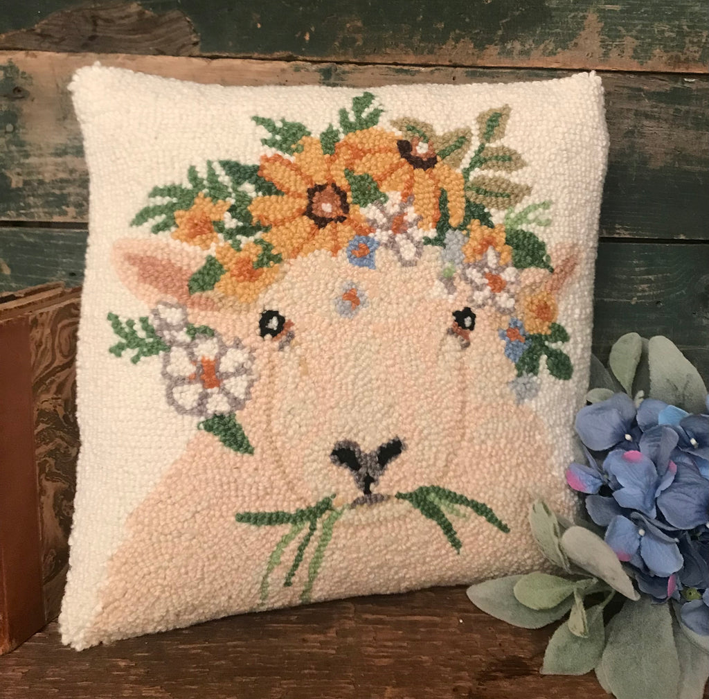 PH-039 Spring Sheep Wool Hooked Pillow – Circa Home Living